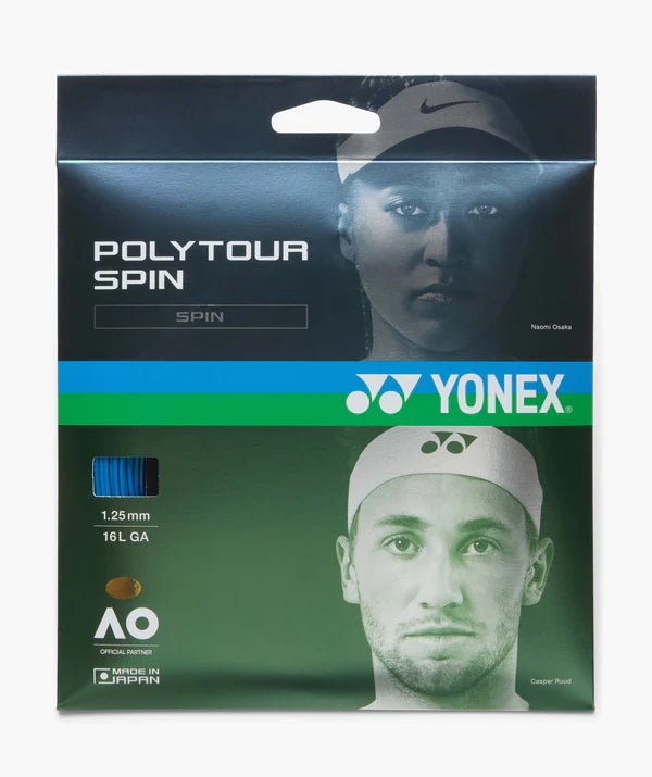 Yonex USA YONEX POLYTOUR SPIN 125 - SET - B&T Racket